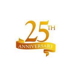 5 year ribbon anniversary Royalty Free Vector Image