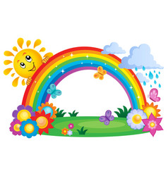 Rainbow topic image 2 Royalty Free Vector Image