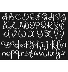 Unusual curved english alphabet Royalty Free Vector Image