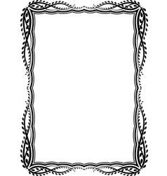 Silhouette decorative frames Royalty Free Vector Image