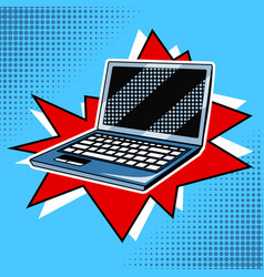 Laptop computer isometric Royalty Free Vector Image