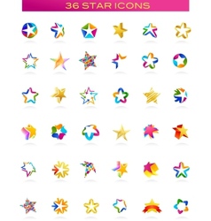 Collection of abstract geometrical icons elements Vector Image