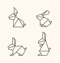 Year of rabbit 2023 continuous one line drawing Vector Image