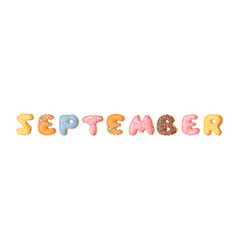 Cartoon set of donuts hand Royalty Free Vector Image