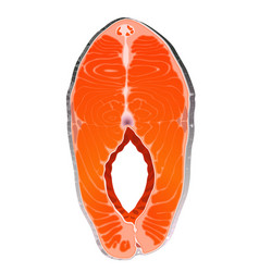 Fish steak Royalty Free Vector Image - VectorStock