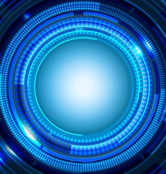 Abstract circle technology light blue background Vector Image