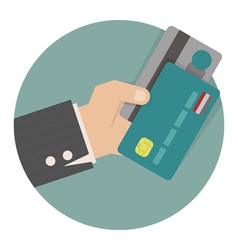 Credit card template Royalty Free Vector Image