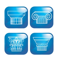 Set 4 columns Royalty Free Vector Image - VectorStock