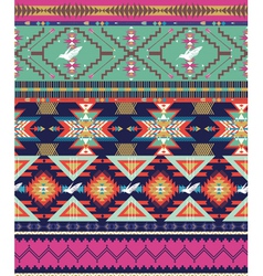 Aztec colorful geometric seamless pattern Vector Image