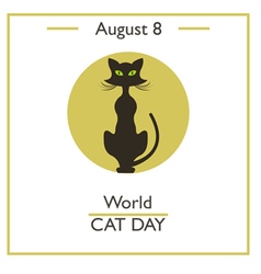 World cat day Royalty Free Vector Image - VectorStock