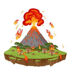 Cartoon snow storm blizzard natural disaster Vector Image