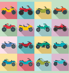 Ride quad bike icon simple style Royalty Free Vector Image