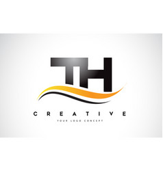 Ht h t letter logo design creative icon modern Vector Image