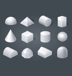 Set of geometric shapes Royalty Free Vector Image