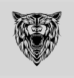 Blue bear icon Royalty Free Vector Image - VectorStock