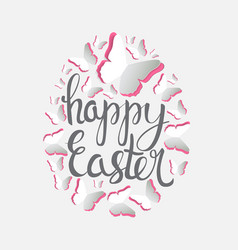 Spring word handwritten with elegant cursive Vector Image