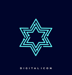 Pc logo monogram design template Royalty Free Vector Image