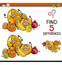 Educational differences task Royalty Free Vector Image