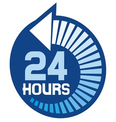24 hours order execution and delivery service icon