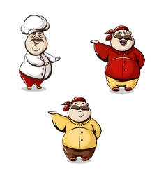 Fat chef Royalty Free Vector Image - VectorStock