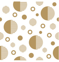 Dots seamless pattern with golden glitter texture Vector Image