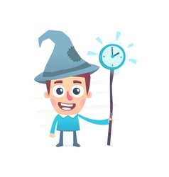 Time wizard Royalty Free Vector Image - VectorStock