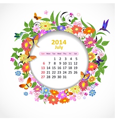 Calendar 2014 Royalty Free Vector Image - VectorStock