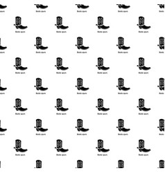 Boot spurs pattern seamless Royalty Free Vector Image