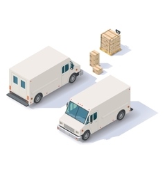Isometric camper van Royalty Free Vector Image
