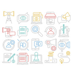 Feedback flat icons Royalty Free Vector Image - VectorStock