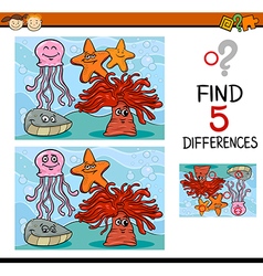 Preschool differences task Royalty Free Vector Image