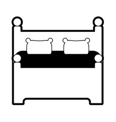 Bed topview icon image Royalty Free Vector Image
