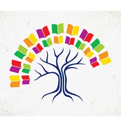 School education tree hand Royalty Free Vector Image