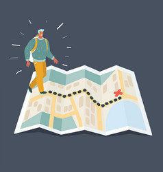 Navigation map Royalty Free Vector Image - VectorStock