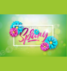 Floral spring design Royalty Free Vector Image