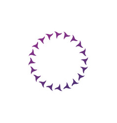 Trinity circle geometric frame round design Vector Image