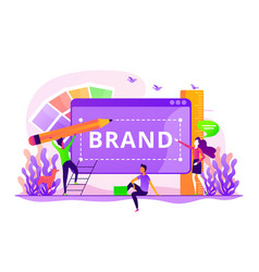 Brand identity concept Royalty Free Vector Image