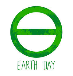 Symbol of earth day Royalty Free Vector Image - VectorStock