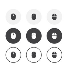 Computer mouse in isometric view from two sides Vector Image