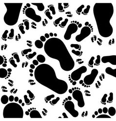 Seamless Baby Feet Pattern Royalty Free Vector Image