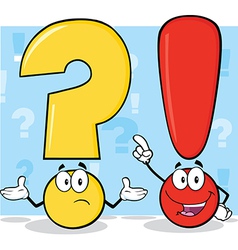 Punctuation cartoon Royalty Free Vector Image - VectorStock