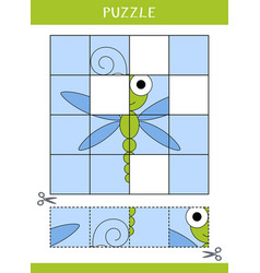 Find half for insects Royalty Free Vector Image