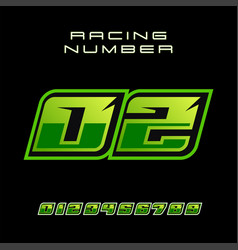 Racing number 100 design template Royalty Free Vector Image