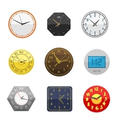 Clock face cartoon educational page Royalty Free Vector