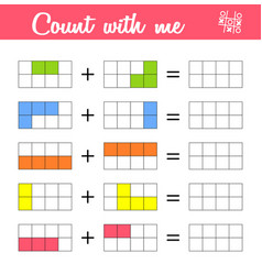 Count with me game for preschool children Vector Image