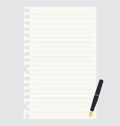 Educational page with letter d on a square paper Vector Image