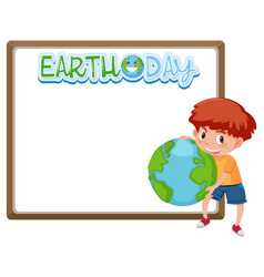 Border template with kids and numbers Royalty Free Vector