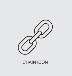 Chain icon Royalty Free Vector Image - VectorStock