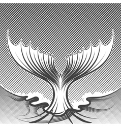 Giant trevally one sea fish isolated Royalty Free Vector