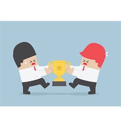 Businessmen fight for the trophy Royalty Free Vector Image